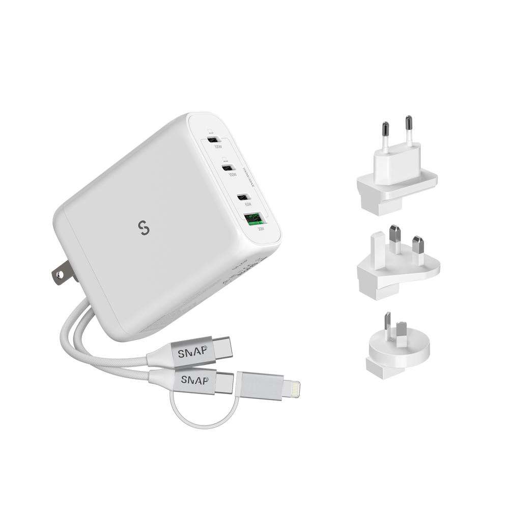 Universal Travel Charger | 5-in-1 PowerPack Universal | SnapWireless®