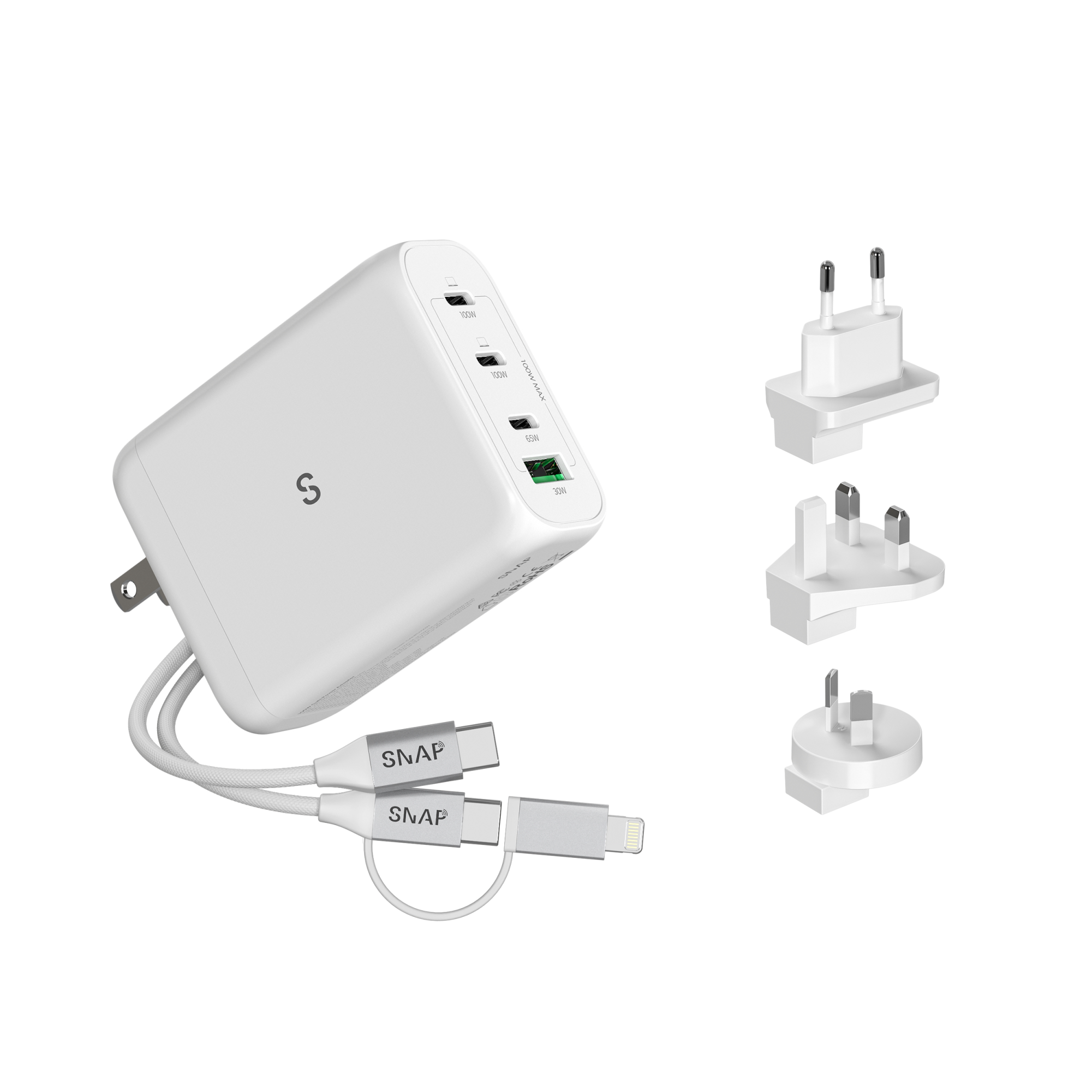 Universal Travel Charger | 5-in-1 PowerPack Universal | SnapWireless®